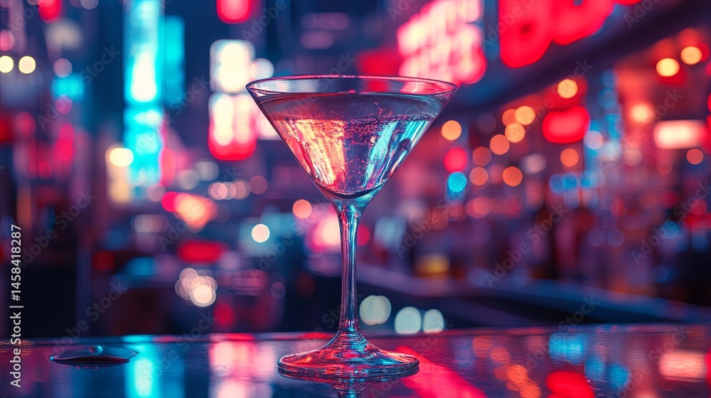 Стокове фото Martini in the night club banner | Adobe Stock