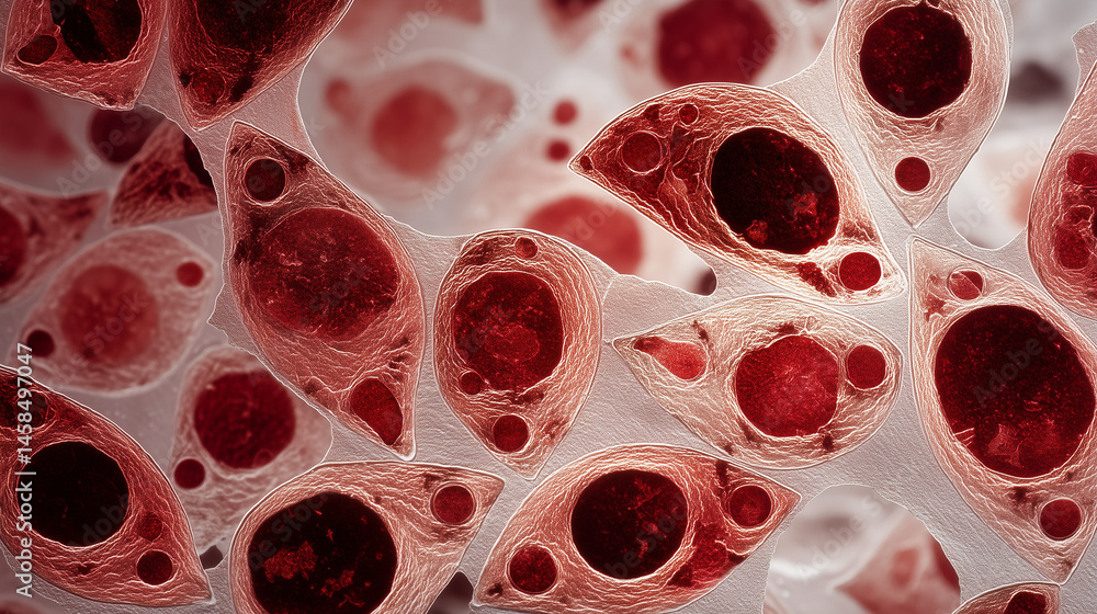 Toxoplasma gondii tachyzoites with crescent-shaped bodies and apical ...