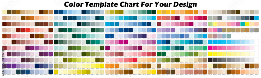 Color Palette. Color Template Chart for your design. Print Test Page ...