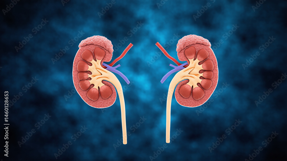 Ilustración de Stock Kidney health or Healthy Kidneys, human anatomy ...