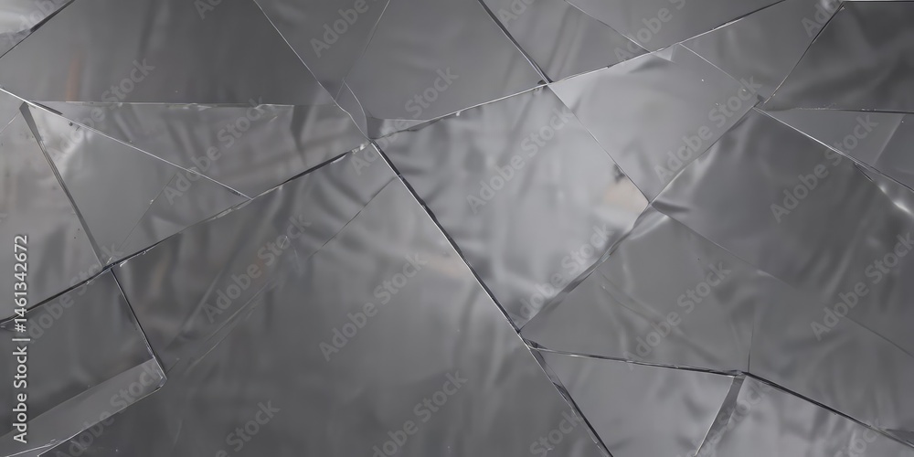 Smooth metallic surface with intersecting lines and sharp angles ...