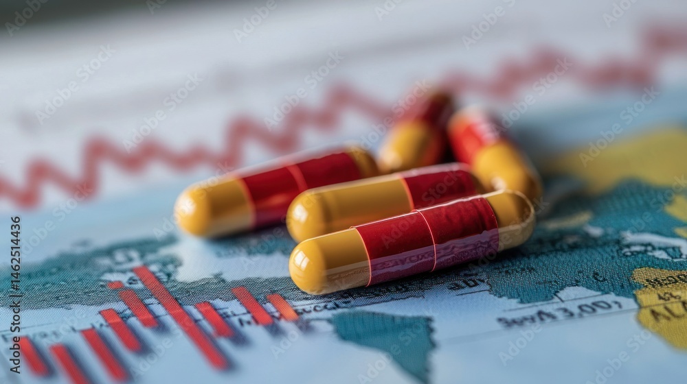 Medication costs rising, global impact Stock Illustration | Adobe Stock