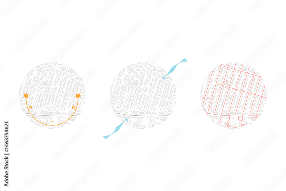 architecture site analysis symbol icon element drawing graphic flat ...