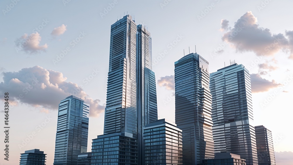 Hong Kong's urban skyline showcases modern skyscraper architecture with ...
