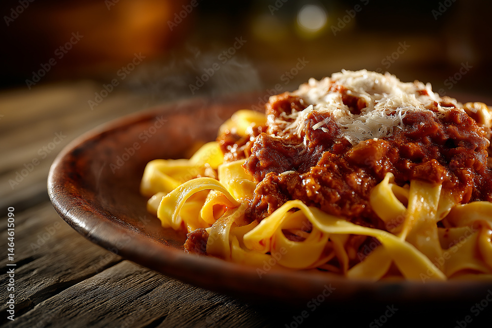 Tagliatelle al ragù alla Bolognese, rich and slow-cooked meat sauce ...