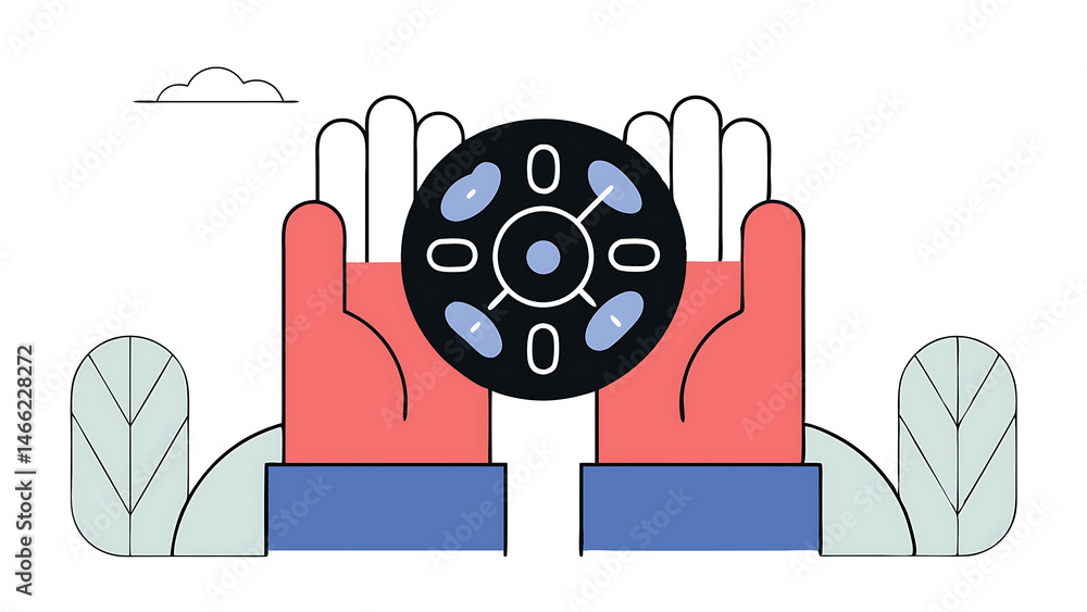 carbon footprint concept man hand holding carbon reduction icon net zero and carbon neutral ...