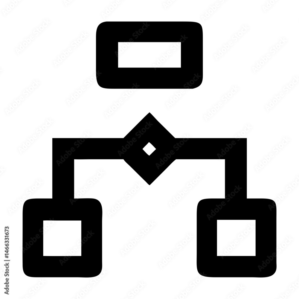 Flowchart diagram process chart decision tree graphic organization ...