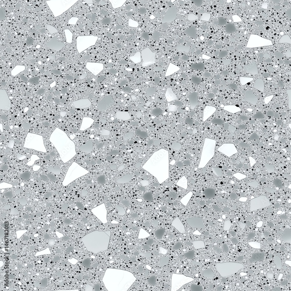 tristone acrylic terrazzo seamless texture, grey gray stone interior ...