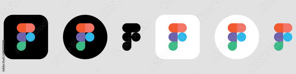 Figma Logo Bundle Icon Set, Figma App Vector, Editable SVG, PNG, Transparent Background, Premium ...