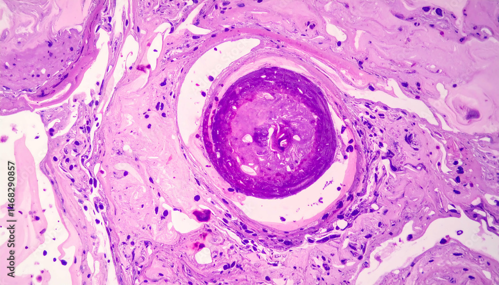 Microscopic Image of Granulation Tissue: Wound Healing & Repair Stock ...