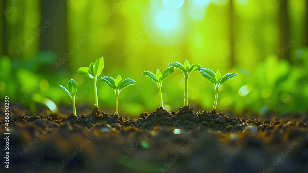 Plant Growth Stages from Seed to Mature Plant, Life Cycle Concept ...