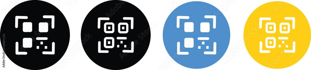Image vectorielle Stock Scan QR code icon.Scan QR code symbol. QR code ...