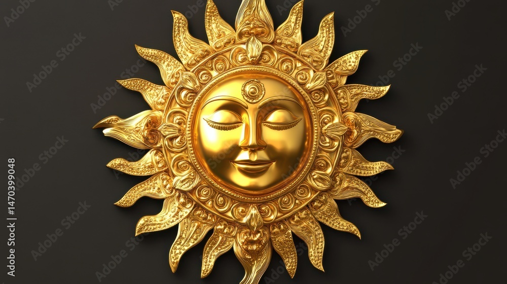 Golden Sun for Sinhala and Tamil New Year - Traditional Sinhala Aluth ...