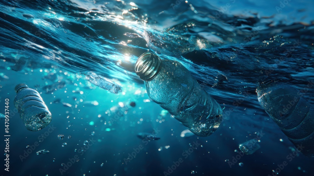 Plastic bottle pollution causes marine environmental damage ...