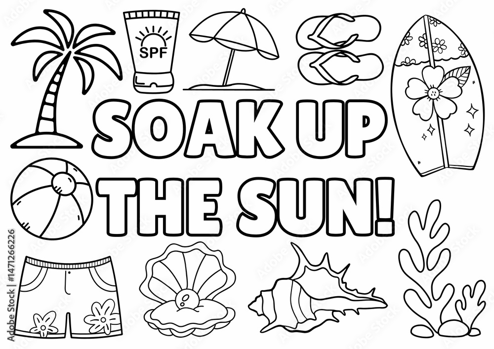 Summer Coloring Pages for Kindergarten | Fun Printable Activities for ...