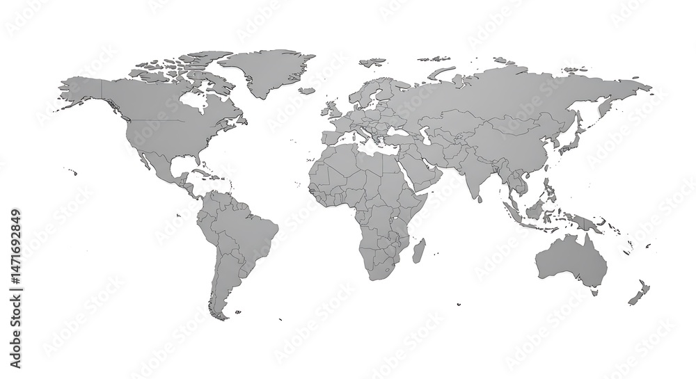 world map sketch vector art simple and detailed Stock Illustration ...