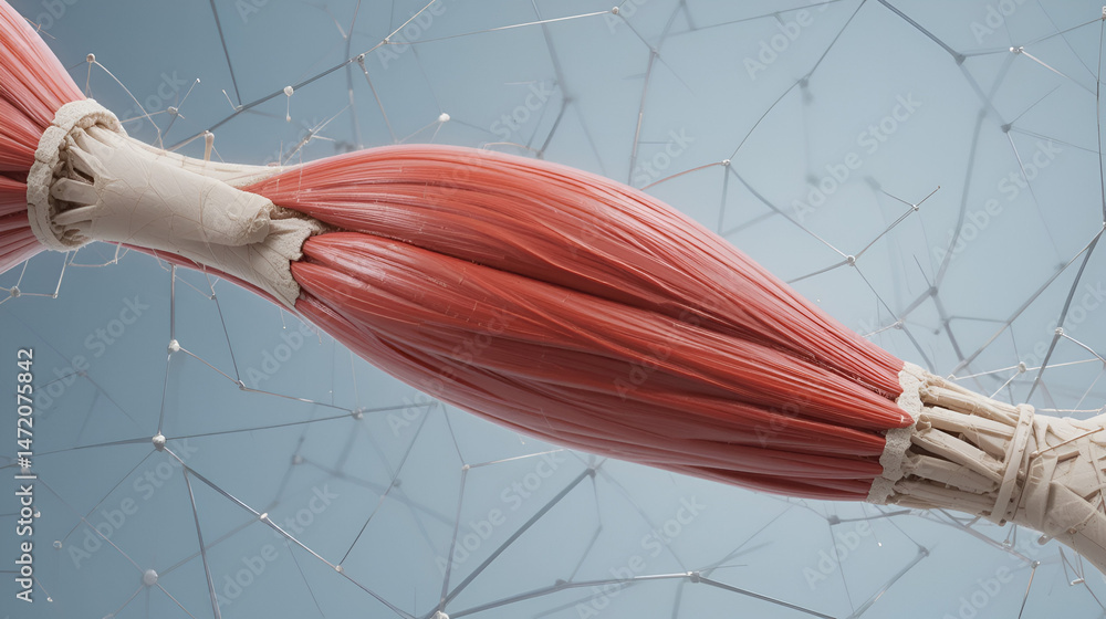 Bicep Femoris Muscle anatomy for medical concept 3D rendering Stock ...