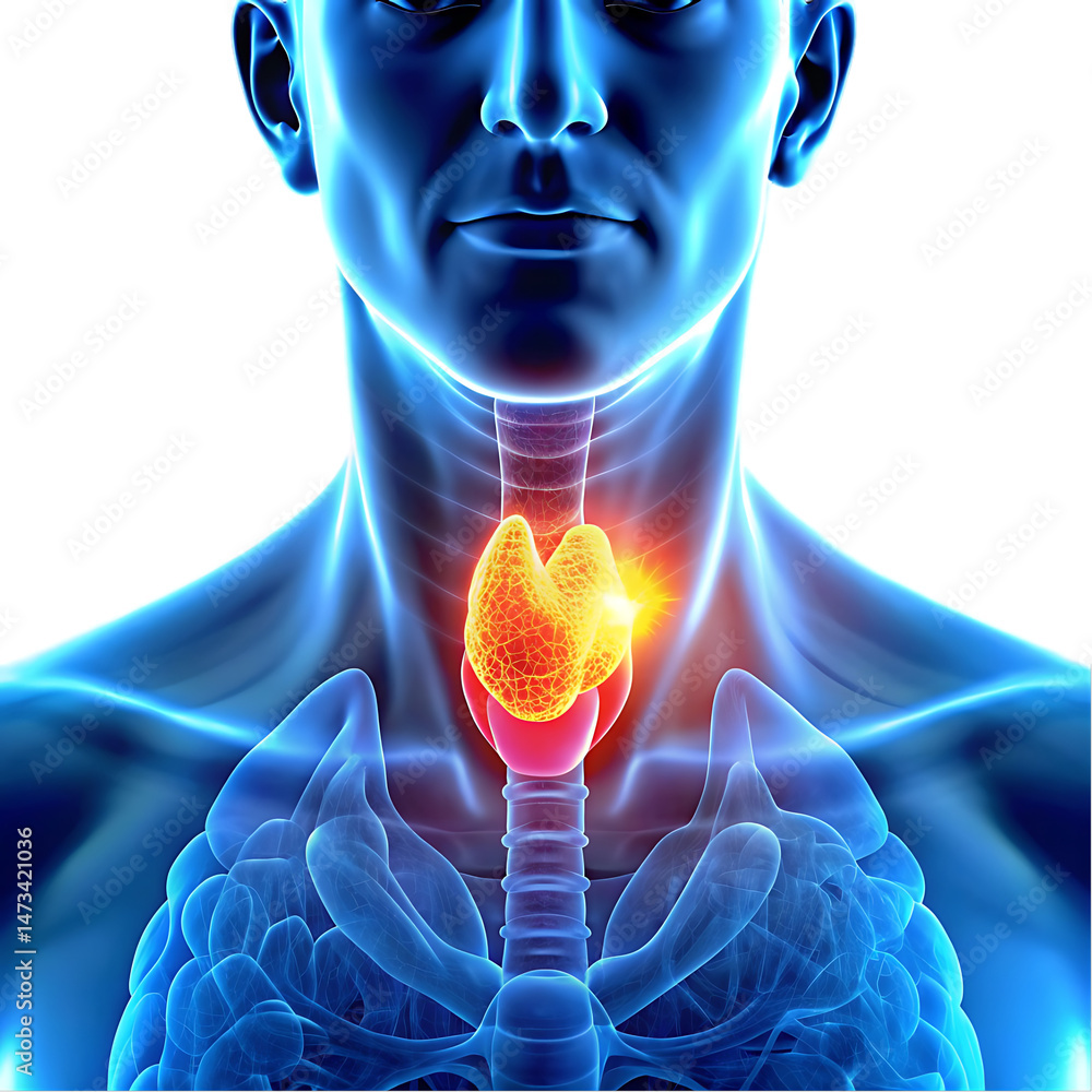 Understanding Thyroid Problems: A Visual Guide Stock Illustration | Adobe Stock