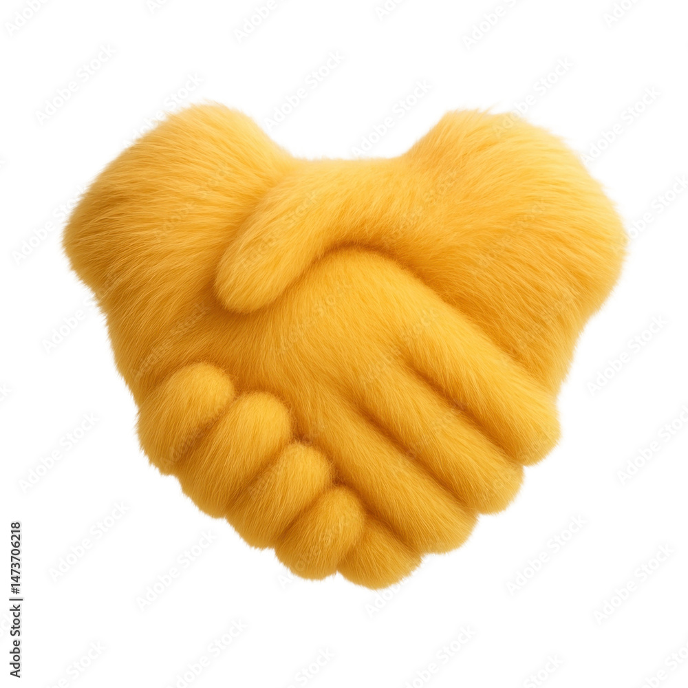PNG Furry handshake heart symbol. Stock Illustration | Adobe Stock