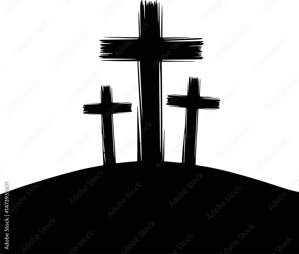 Calvary Crosses SVG | Cross Clipart | Calvary Crosses Silhouette Cut ...