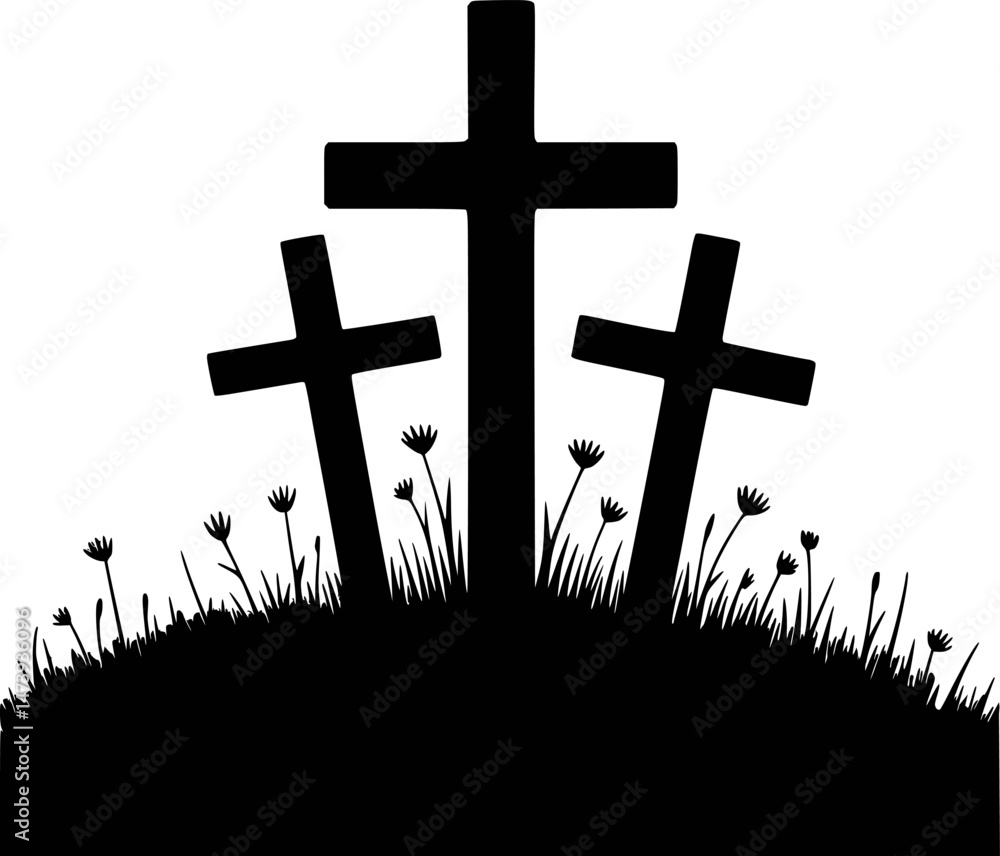 Calvary Crosses SVG | Cross Clipart | Calvary Crosses Silhouette Cut ...