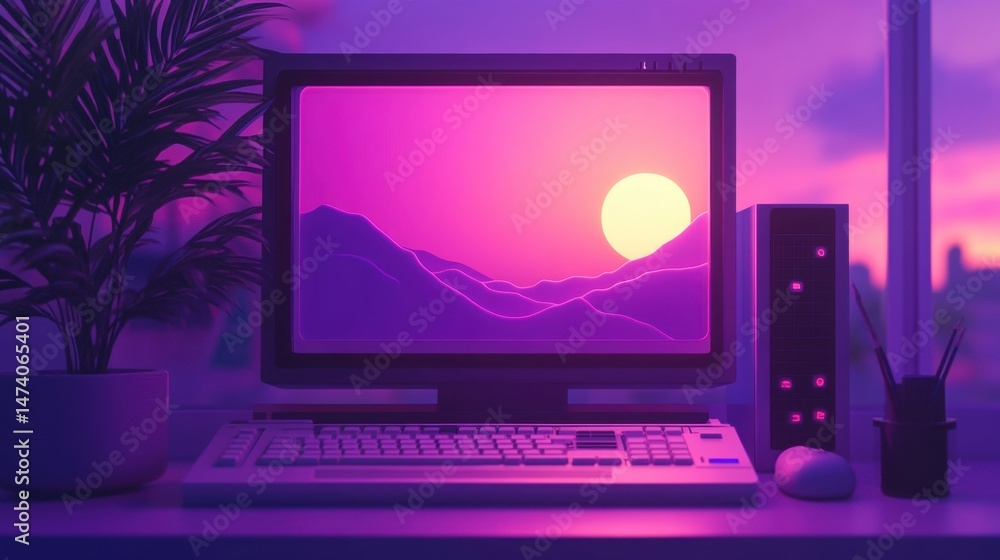Retro old computer user interface,Pink Y2K computer window page and ...
