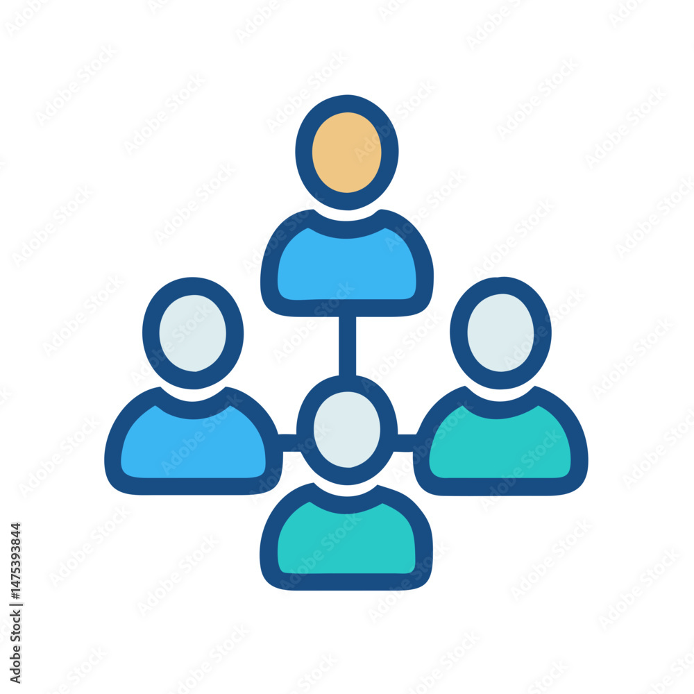 Organizational chart, company structure, hierarchy, management system ...