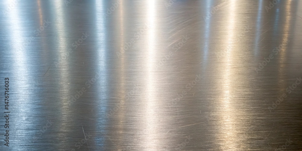 Brushed silver and bronze metal texture with mirror-like gradient ...