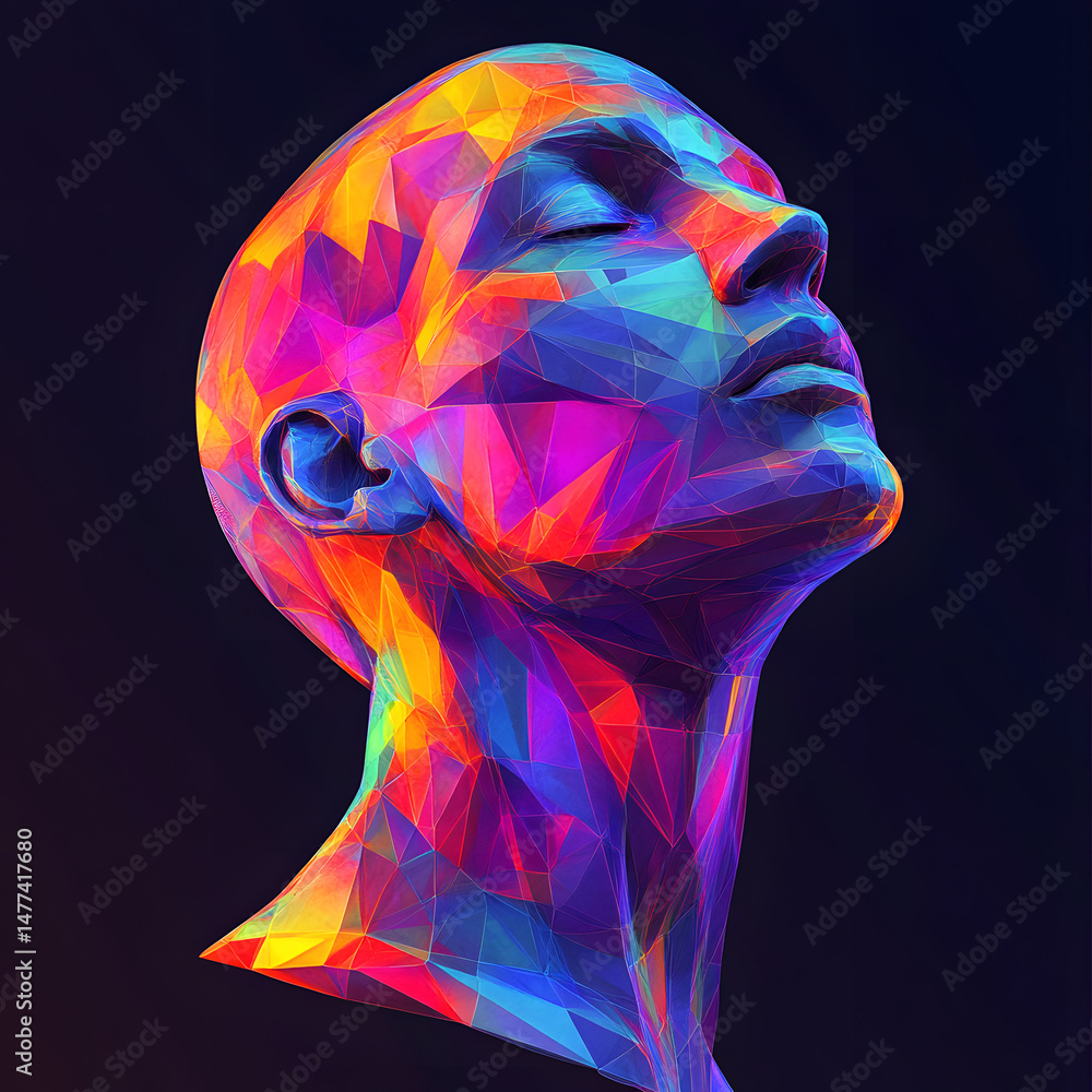 vector illustration of a human head Stock Illustration | Adobe Stock