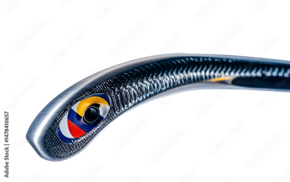 Paralympic prosthetic blade featuring a country flag design offering a ...