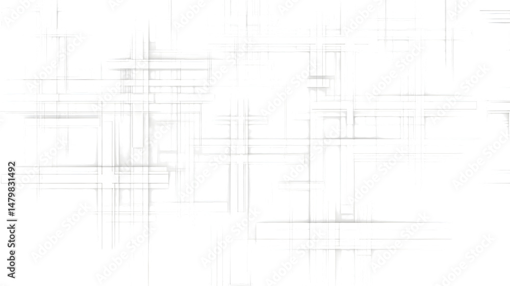 Seamless White Blueprint Crosses Texture Isolated on White Background ...