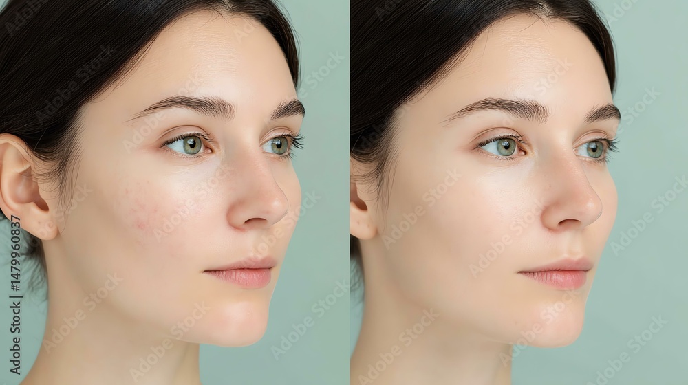comparison before after skin retouch photo, comparison before after ...