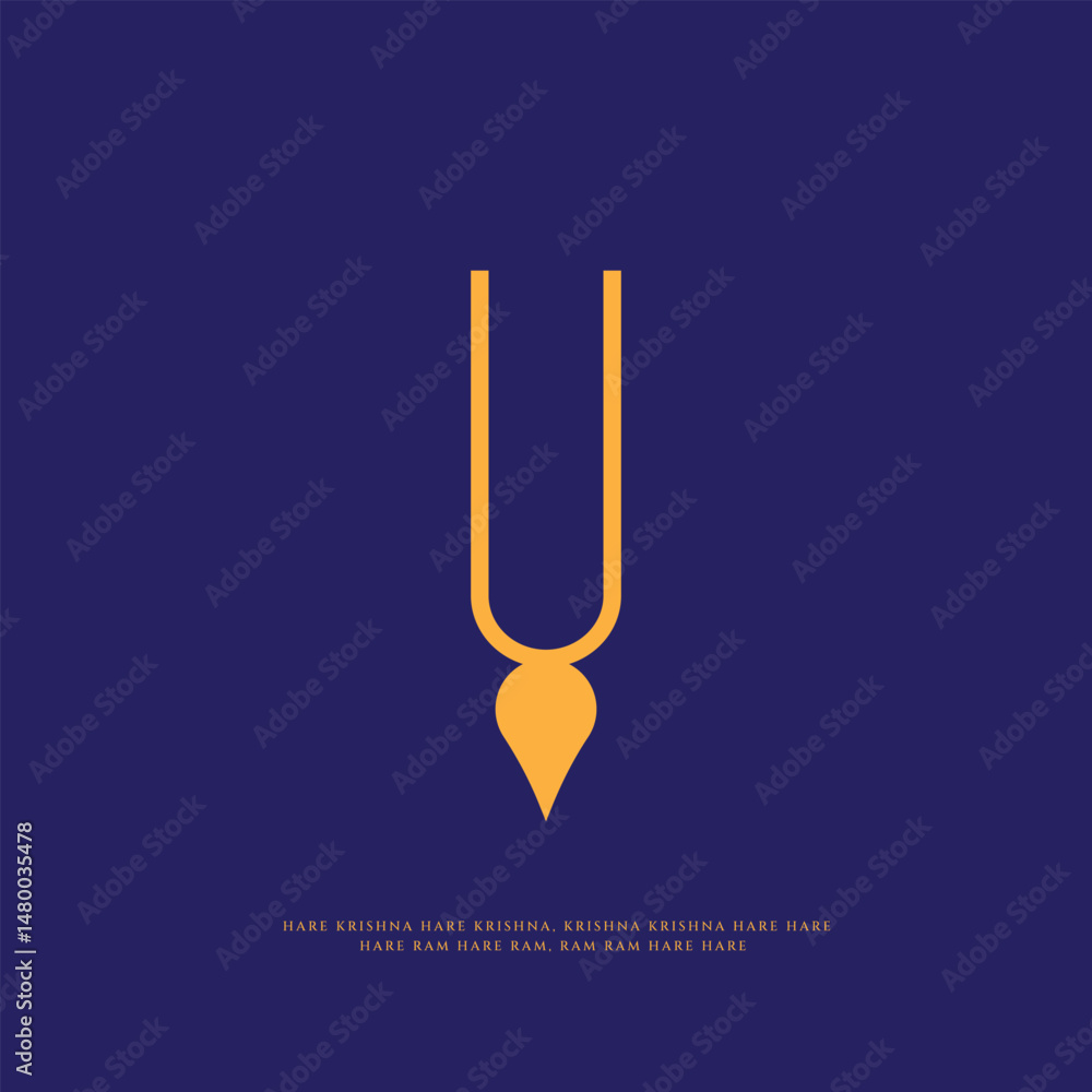 Krishna Tilak, Gandh or Tika [mark worn on forehead] represent Radhe ...