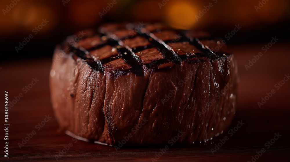 Juicy fillet steak with perfect grill marks, a feast for the eyes ...