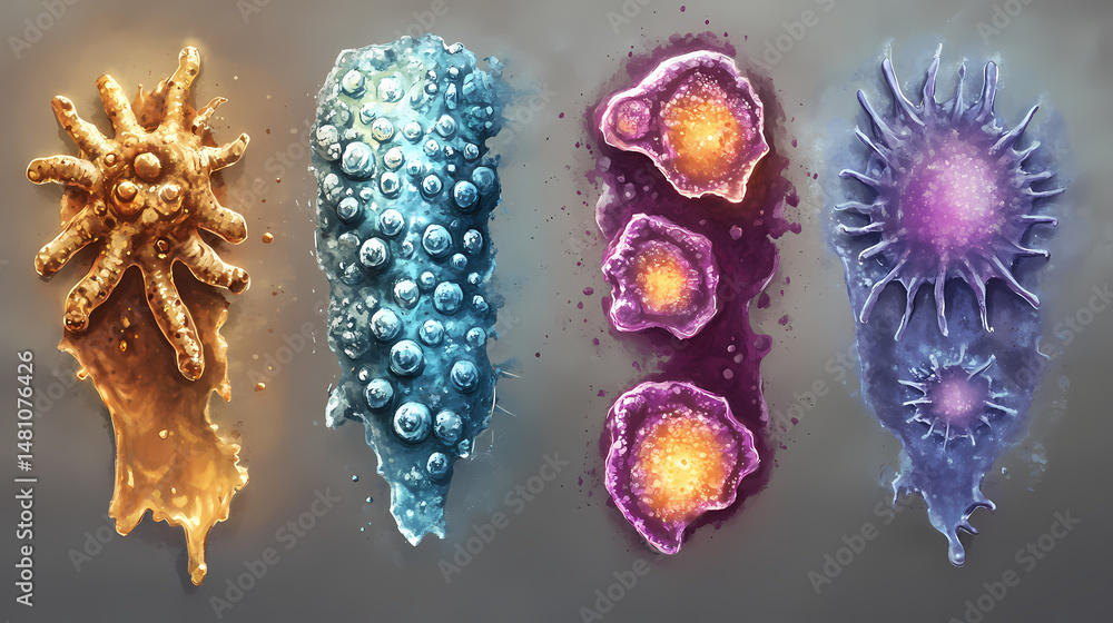 Comparison image of different types of skin blisters, such as friction ...