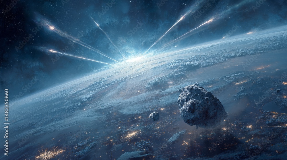 Cosmic event reveals dramatic asteroid impacts on Earth from space view ...