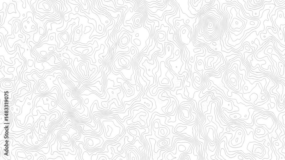 topography white background and black line wireframe isoline location ...