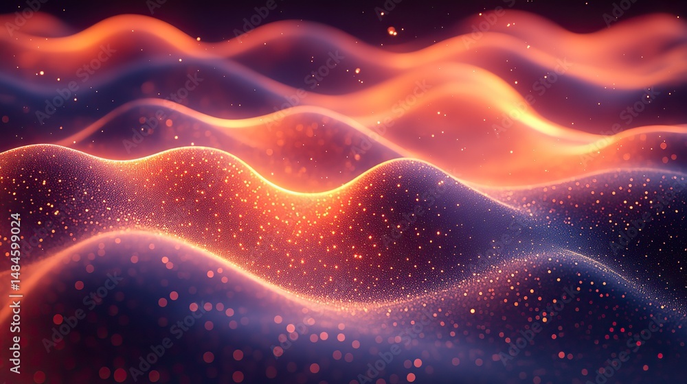Stock-Illustration „Abstract patterns of magnetism visualized as fields ...