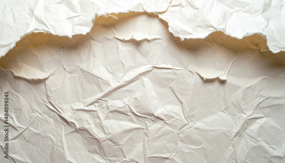 Torn crumpled paper texture studio background image type neutral colors ...