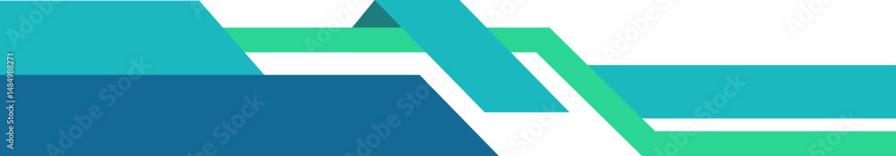 Modern business abstract geometric footer and header. Futuristic tech ...