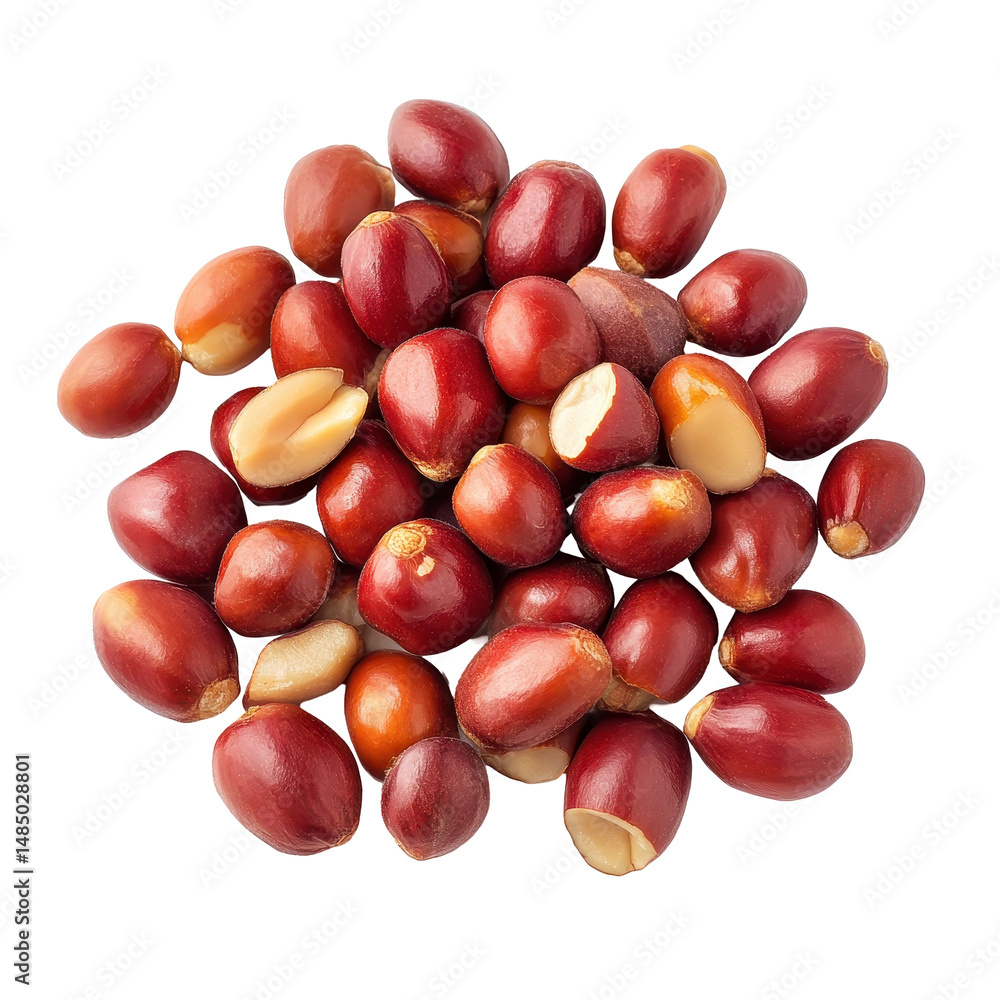 Mixed nuts display with various types of seeds showcasing natural ...