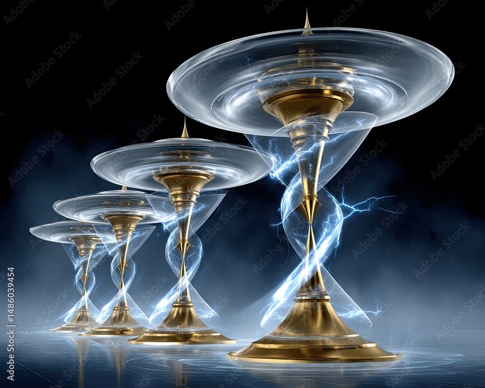 Dynamic Spinning Top Models with Electric Energy and Vibrant Blue ...
