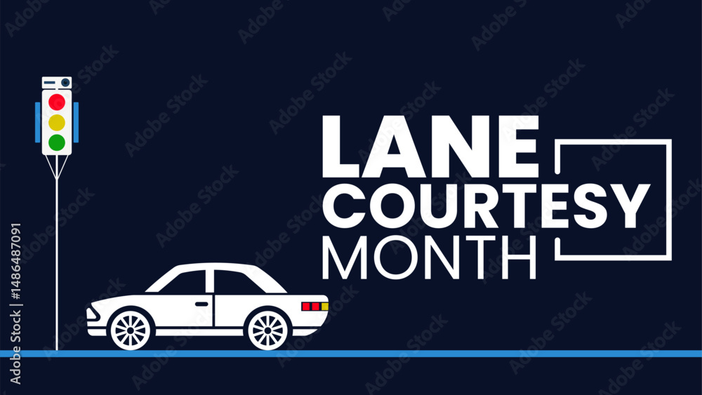 Lane courtesy month, Clear the Lane, Clear the Way. background template ...