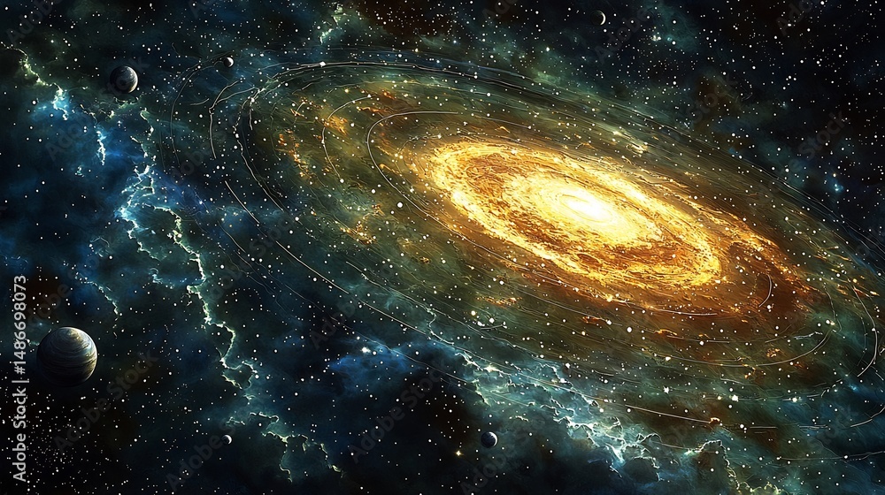 Outer solar system map Kuiper Belt and scattered disk including dwarf ...