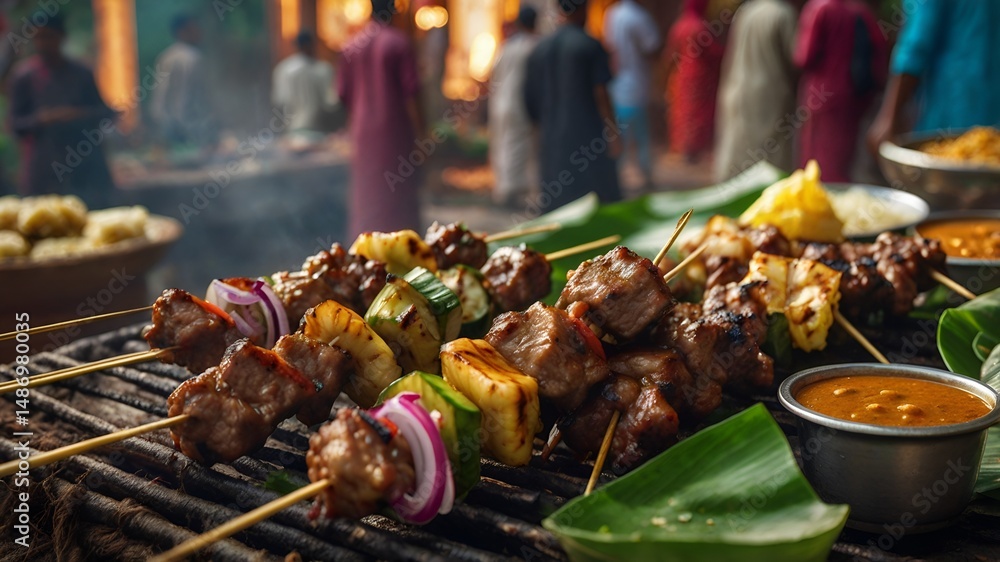 sate maranggi, indonesian street food, purwakarta food culture, eid al ...