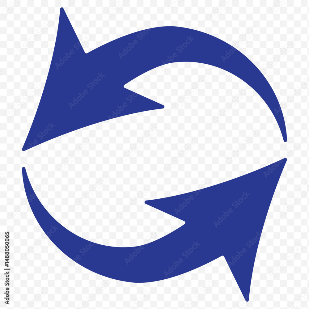 Refresh icon vector. Green recycle vector icon symbol. Repeat and ...