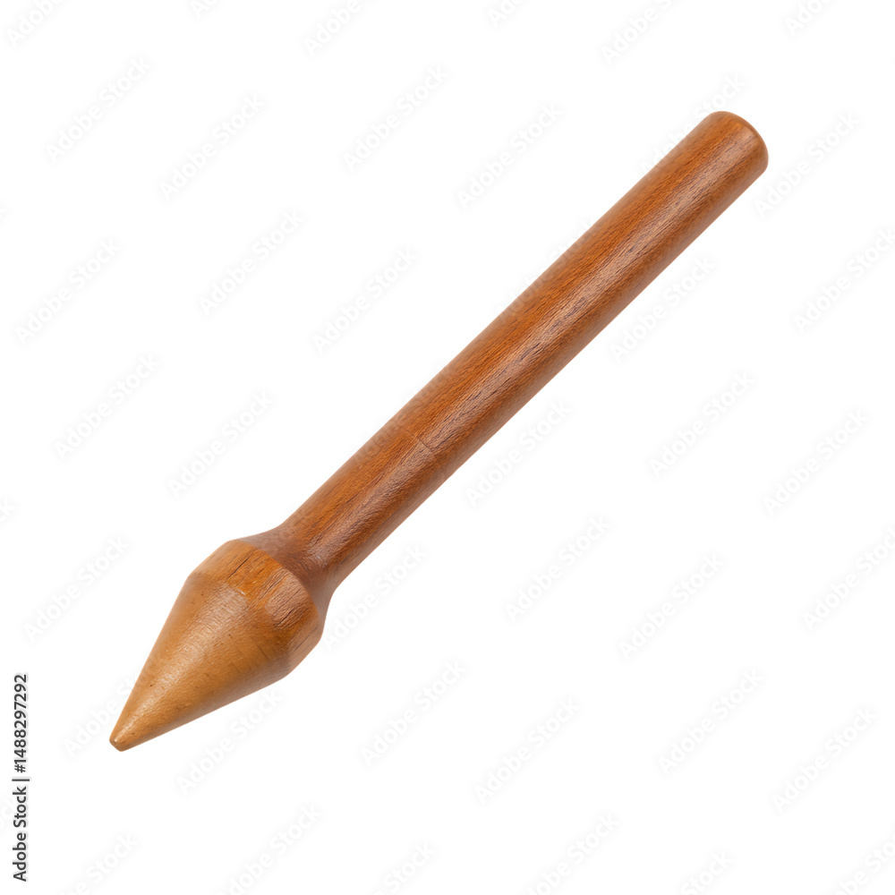 High-Resolution Image of a Conical Wooden Dowel Perfect for Crafts, DIY ...