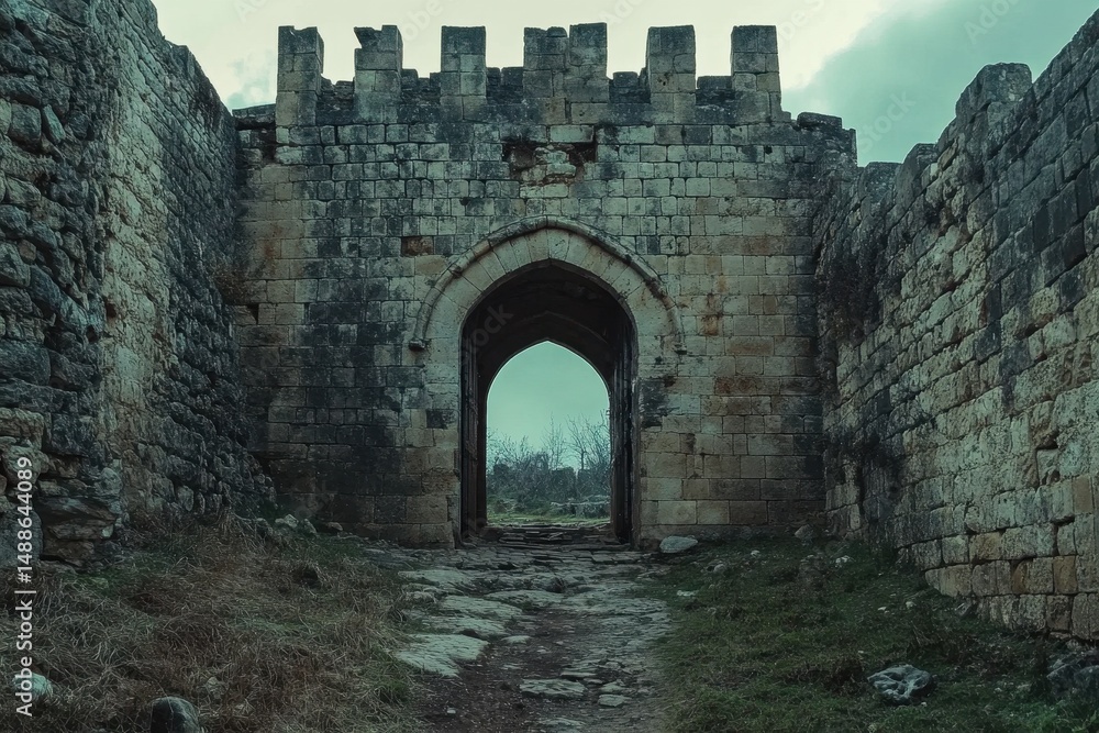 Explore the ancient stone gateway leading to the stunning seaside ...