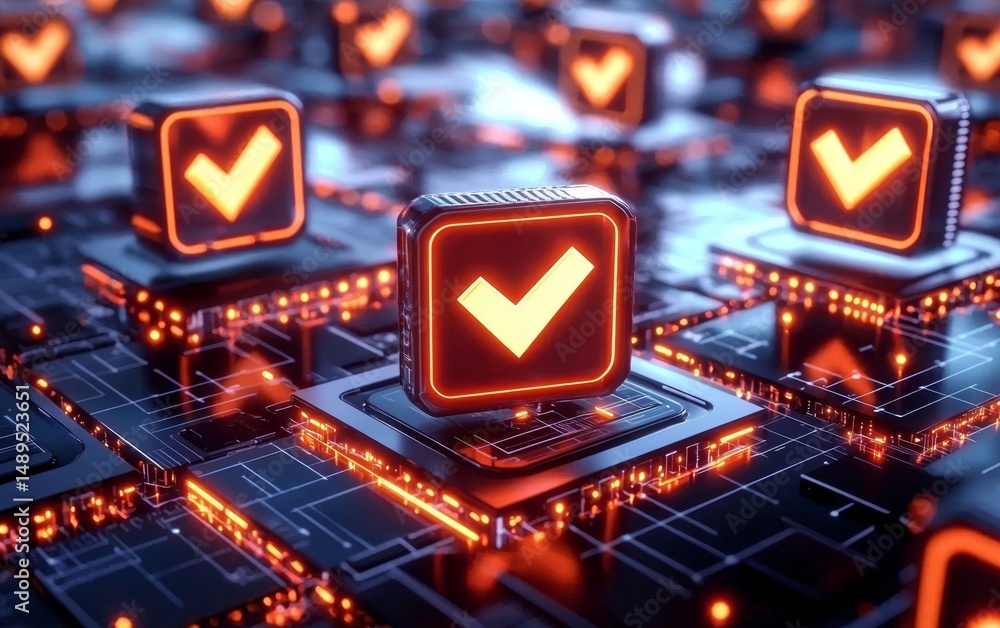 Checkbox visualizations add clarity to workflow processes. Stock ...