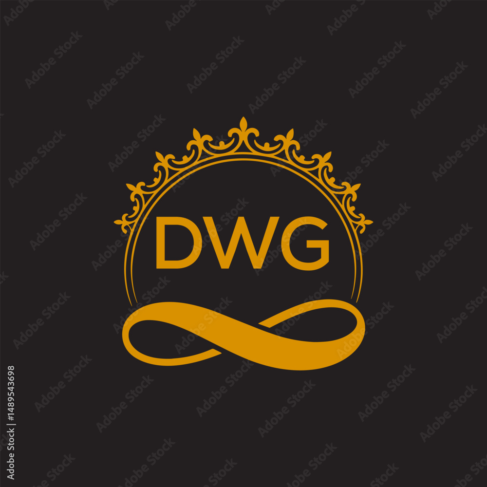 Initial DWG Letter Linked Logo for business and company identity ...